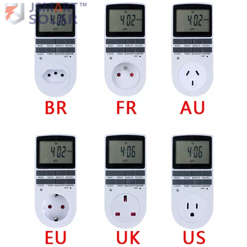 DIGITAL WEEKLY TIMER 220V AC - Jsmart Solar